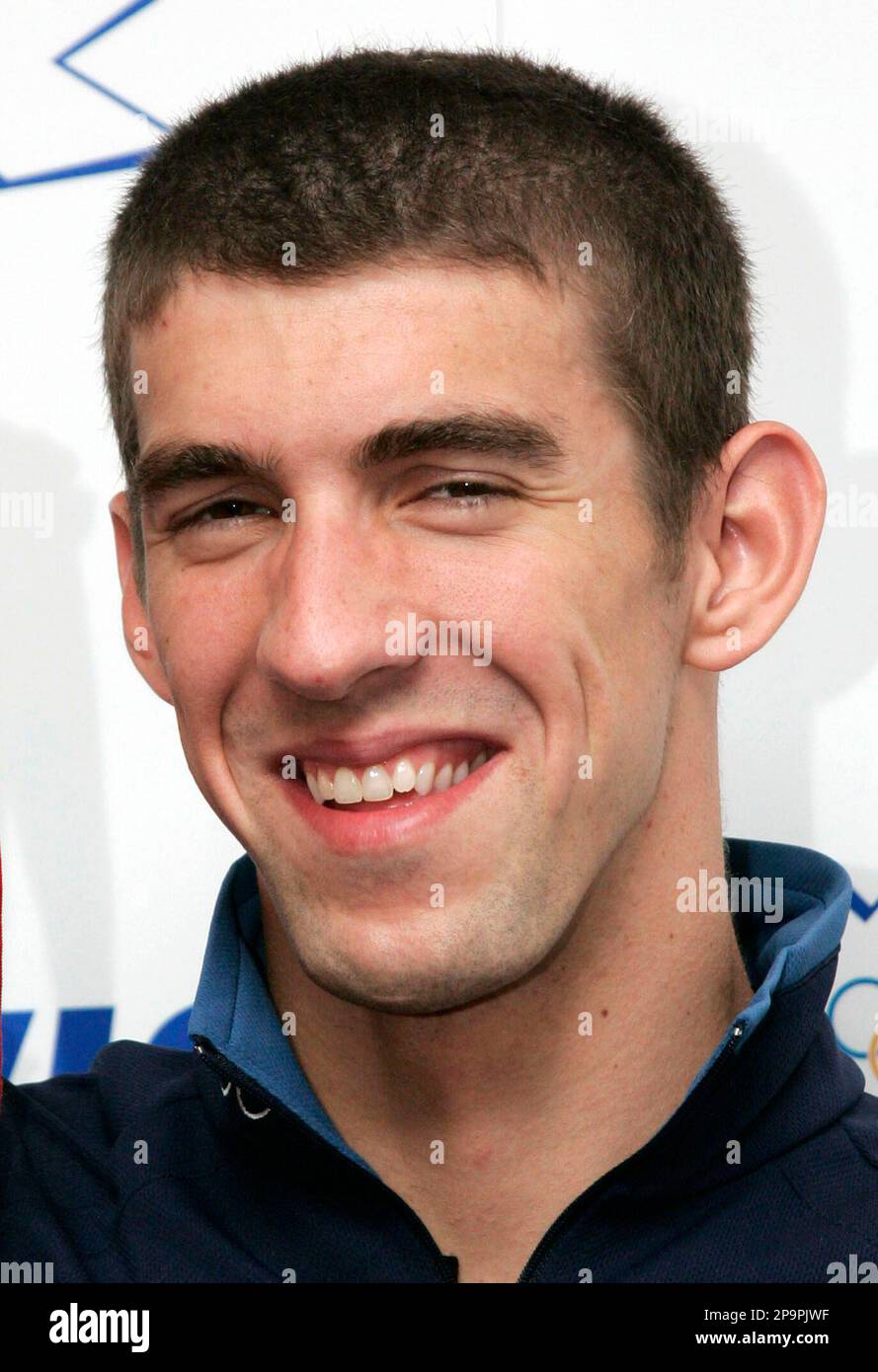 ** FILE ** In this Aug. 24, 2008 file photo, U.S. swimmer Michael ...