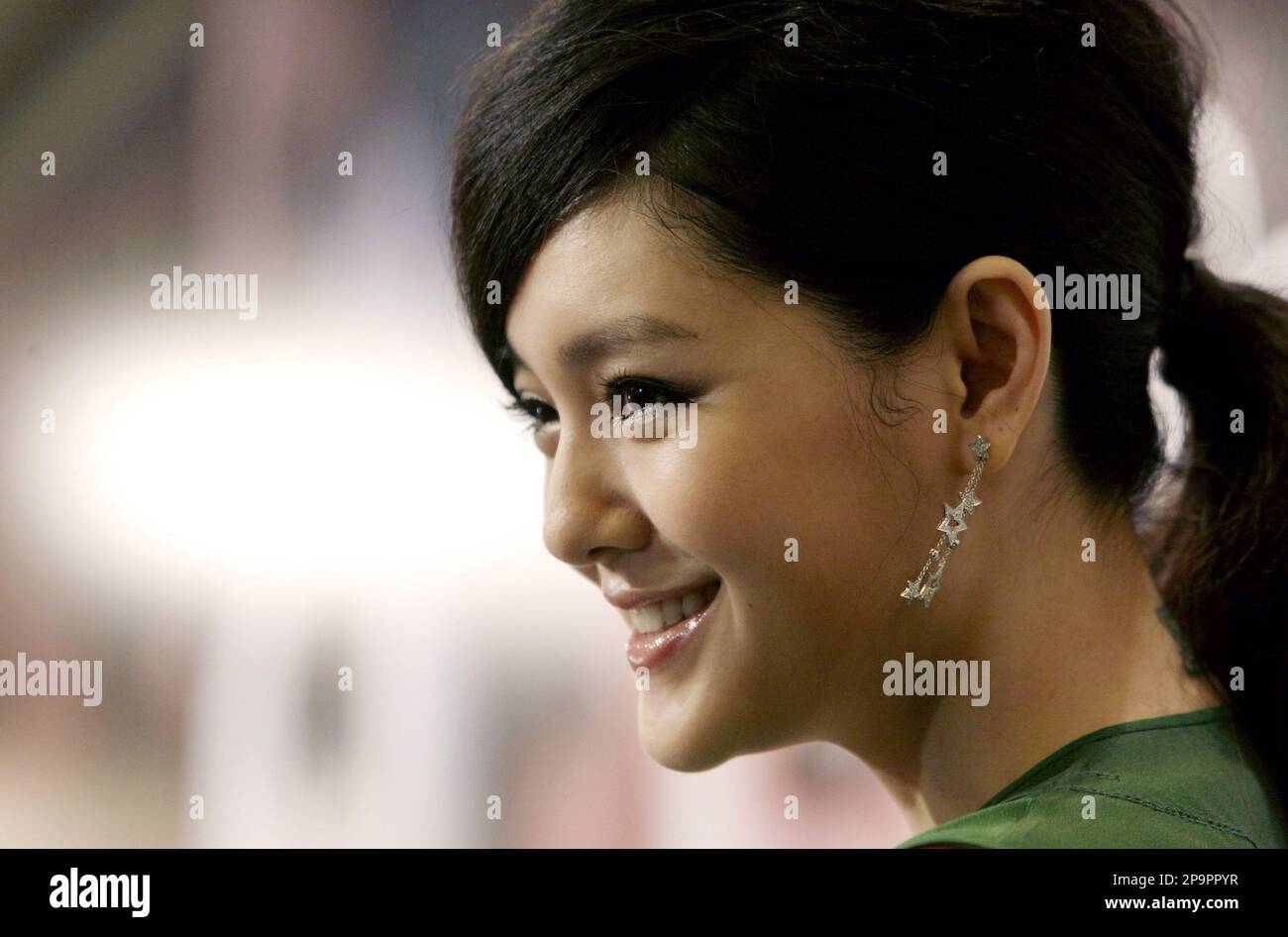 Taiwan actress Barbie Hsu poses during a news conference on her new ...