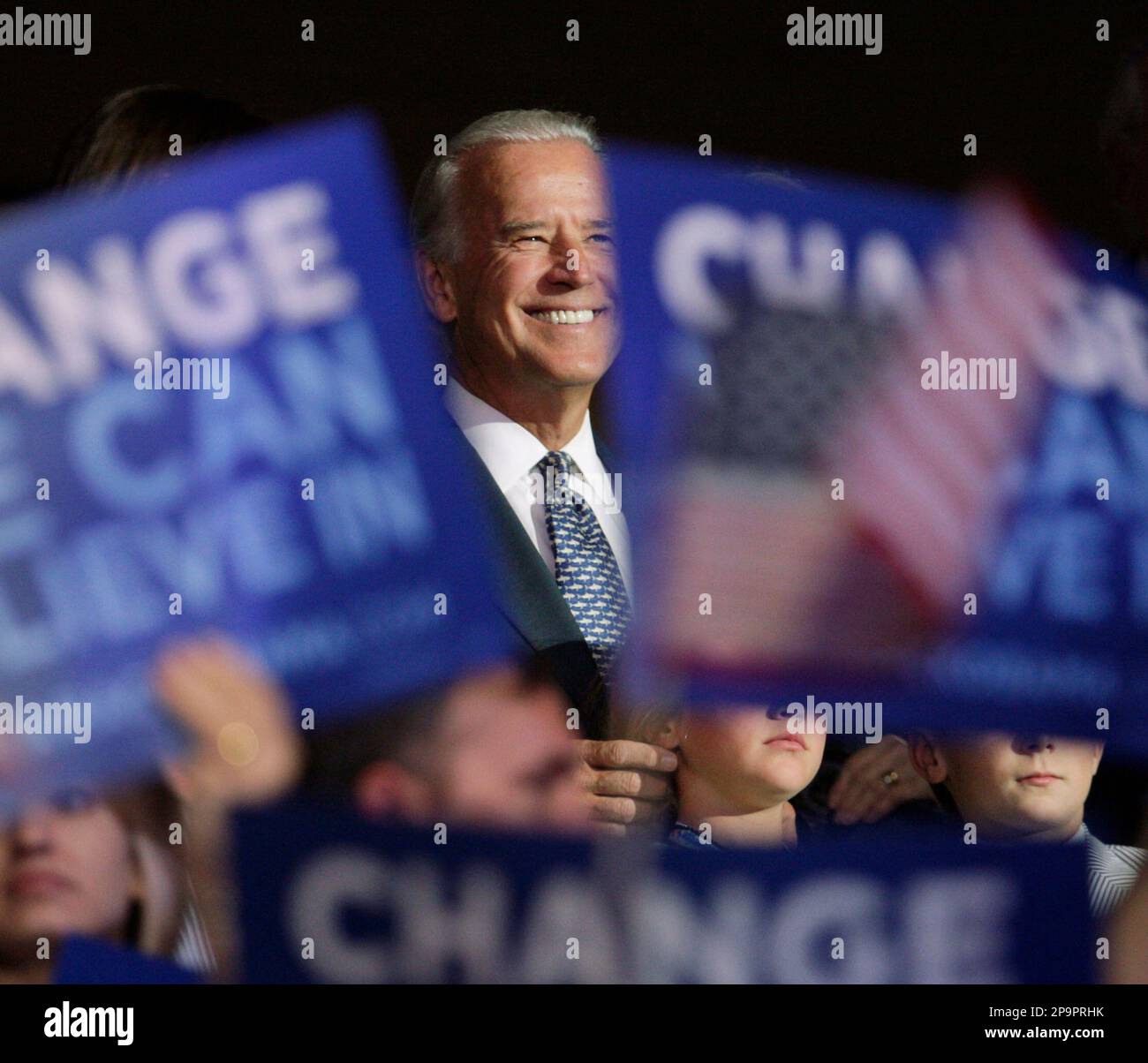 Democratic vice presidential candidate, Sen. Joe Biden, D-Del., smiles ...