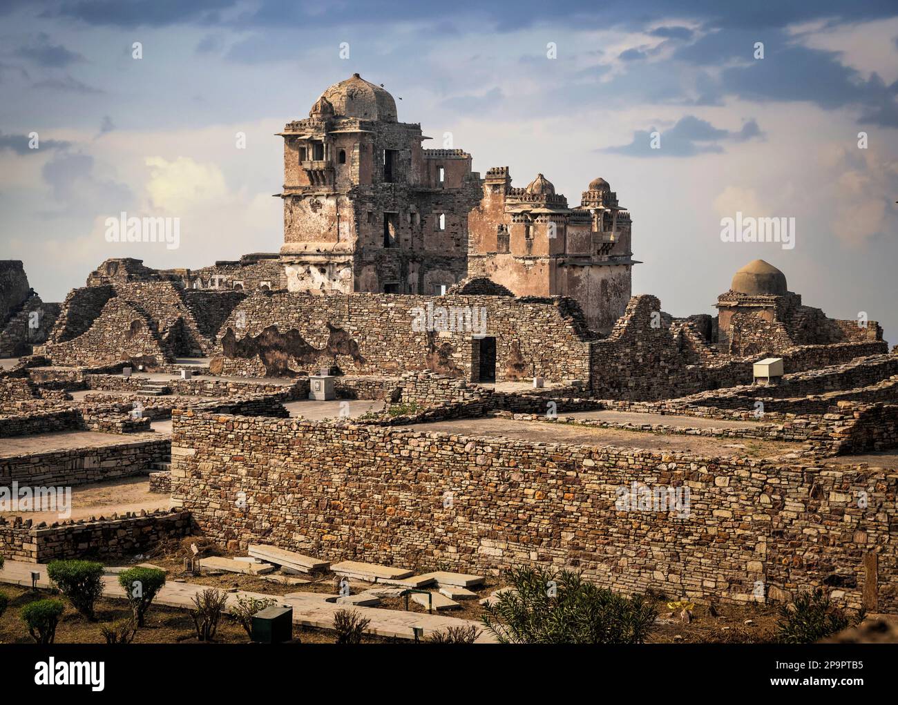 Rana Kumbha Palace from inside the Chittorgarh Fort in Rajasthan, India ...