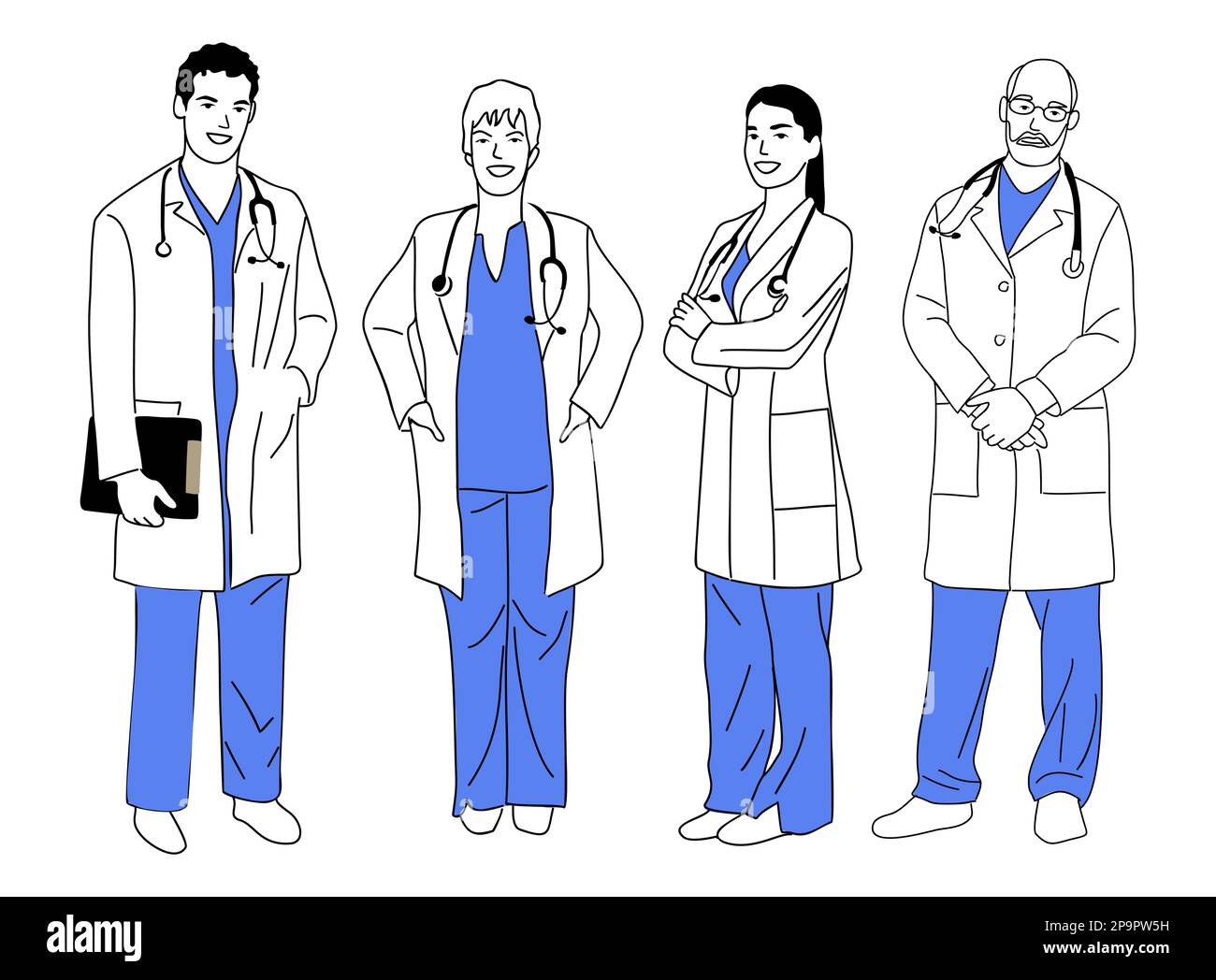 Nurses smiling Stock Vector Images - Alamy