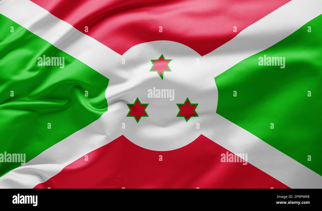 Waving national flag of Burundi Stock Photo - Alamy