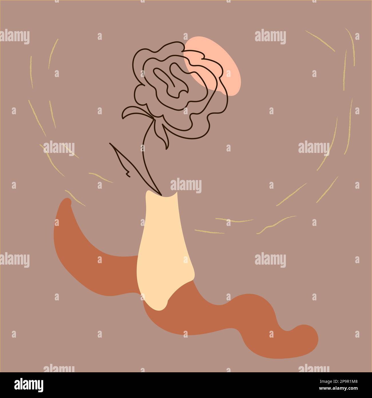 Abstract poster arch moon Stock Vector Images - Alamy