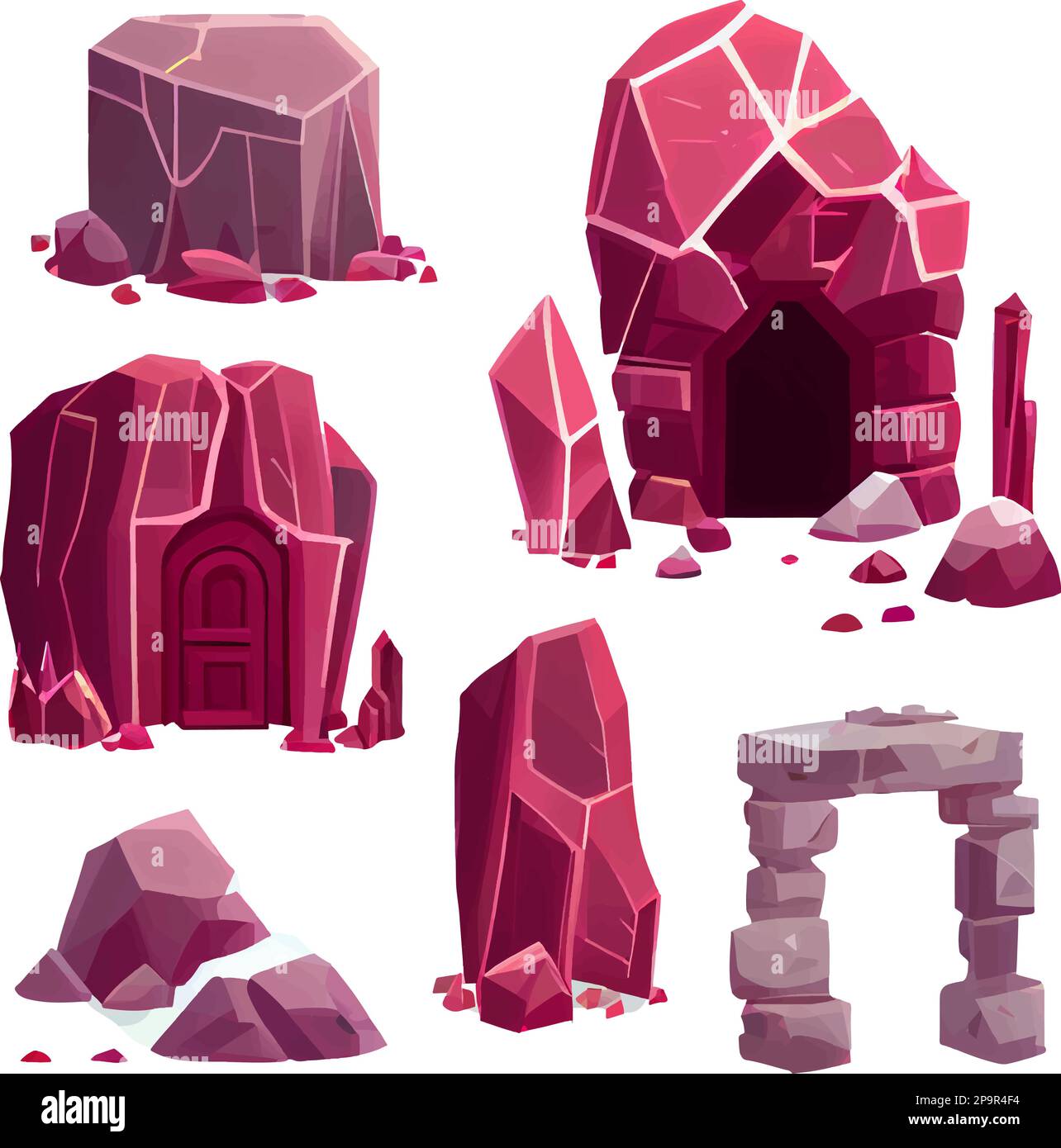 Ui Or Gui Design Elements Isolated User Panel Keys Vector Set Stone Stock Vector Image And Art