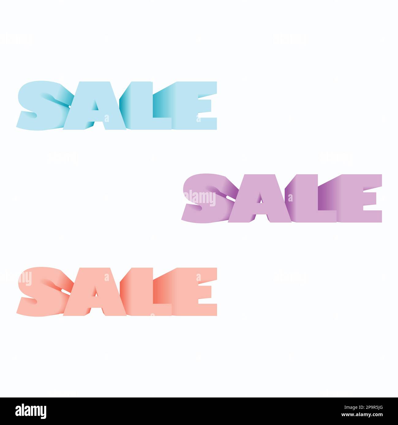 Sale 3d Text Stock Vector Image & Art - Alamy