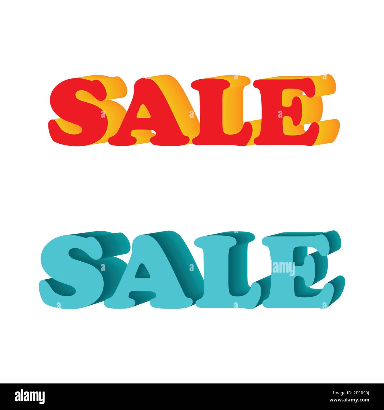 Sale 3d Text Stock Vector Image & Art - Alamy