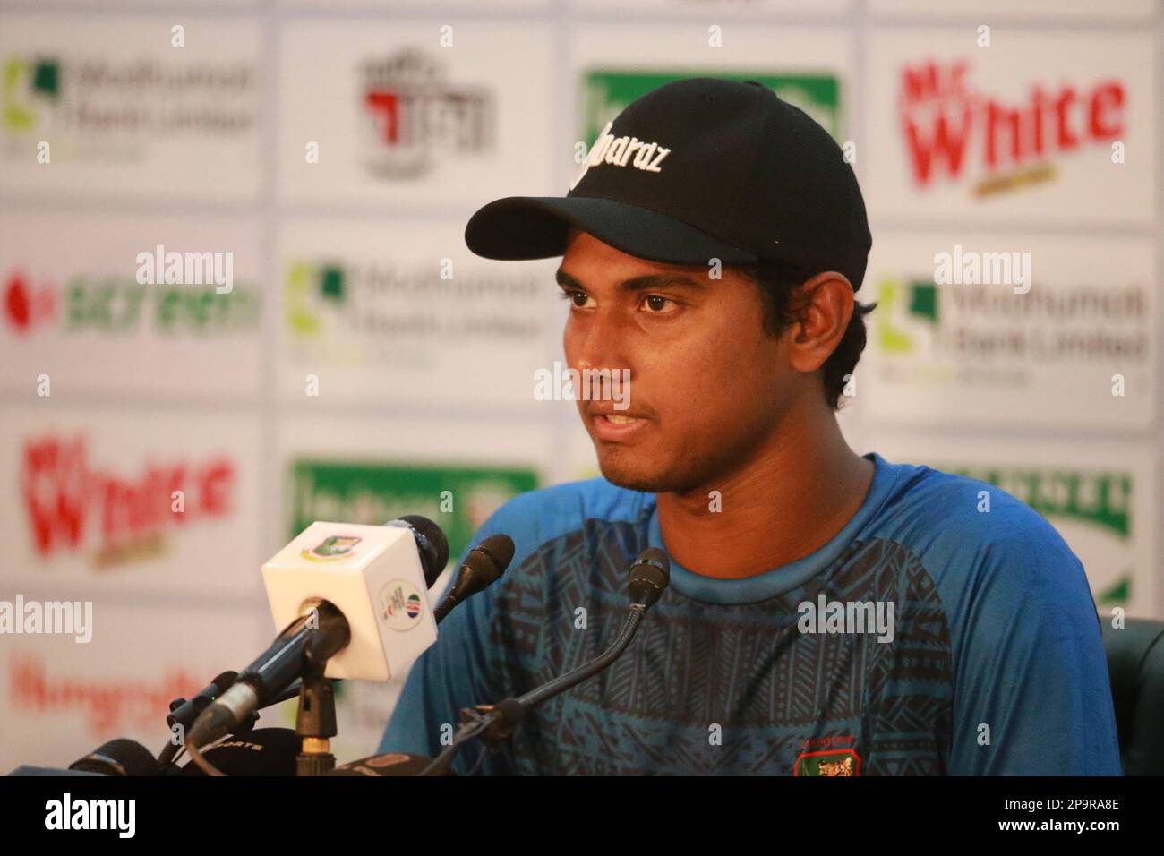Bangladesh fast bowler Hasan Mahmud attends pre-match press conference ...