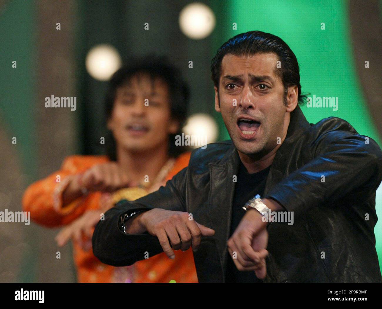 Bollywood actor Salman Khan performs during an award ceremony in Mumbai ...