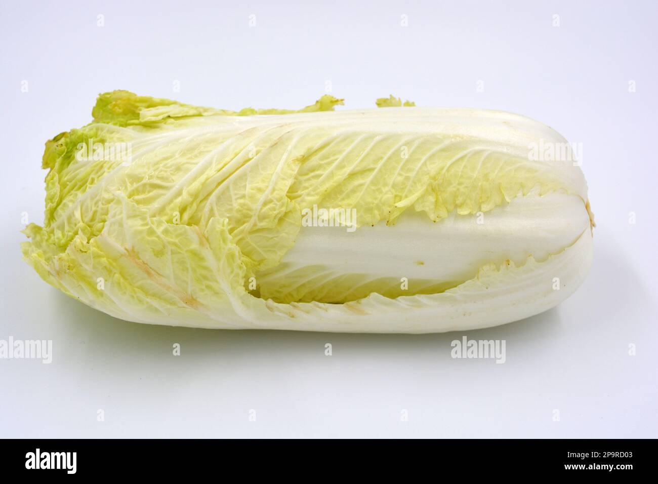A large cabbage, Peking cabbage located on a white background. Healthy ...