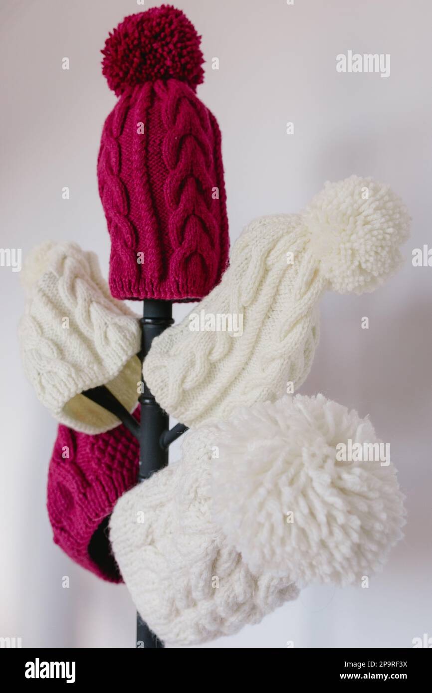 Clothing made by knitted wool Stock Photo - Alamy