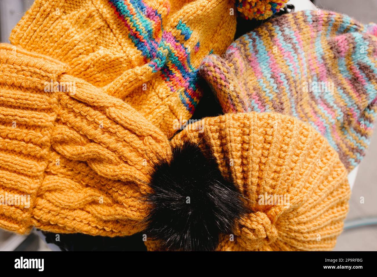 Clothing made by knitted wool Stock Photo - Alamy