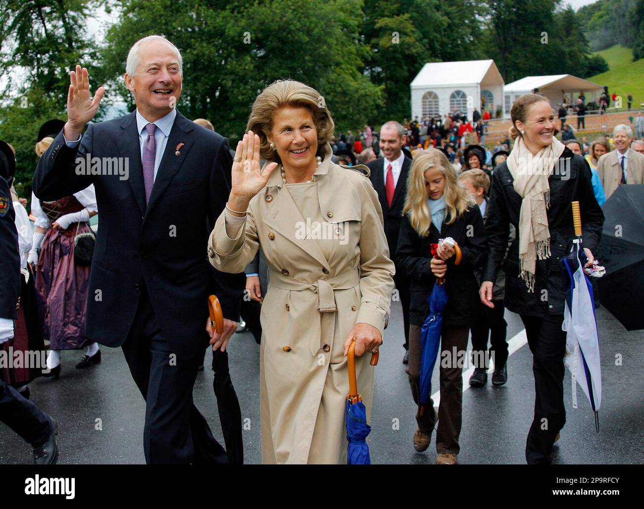 Prince and Princess of Liechtenstein, Hans-Adam ll., left, and Marie ...
