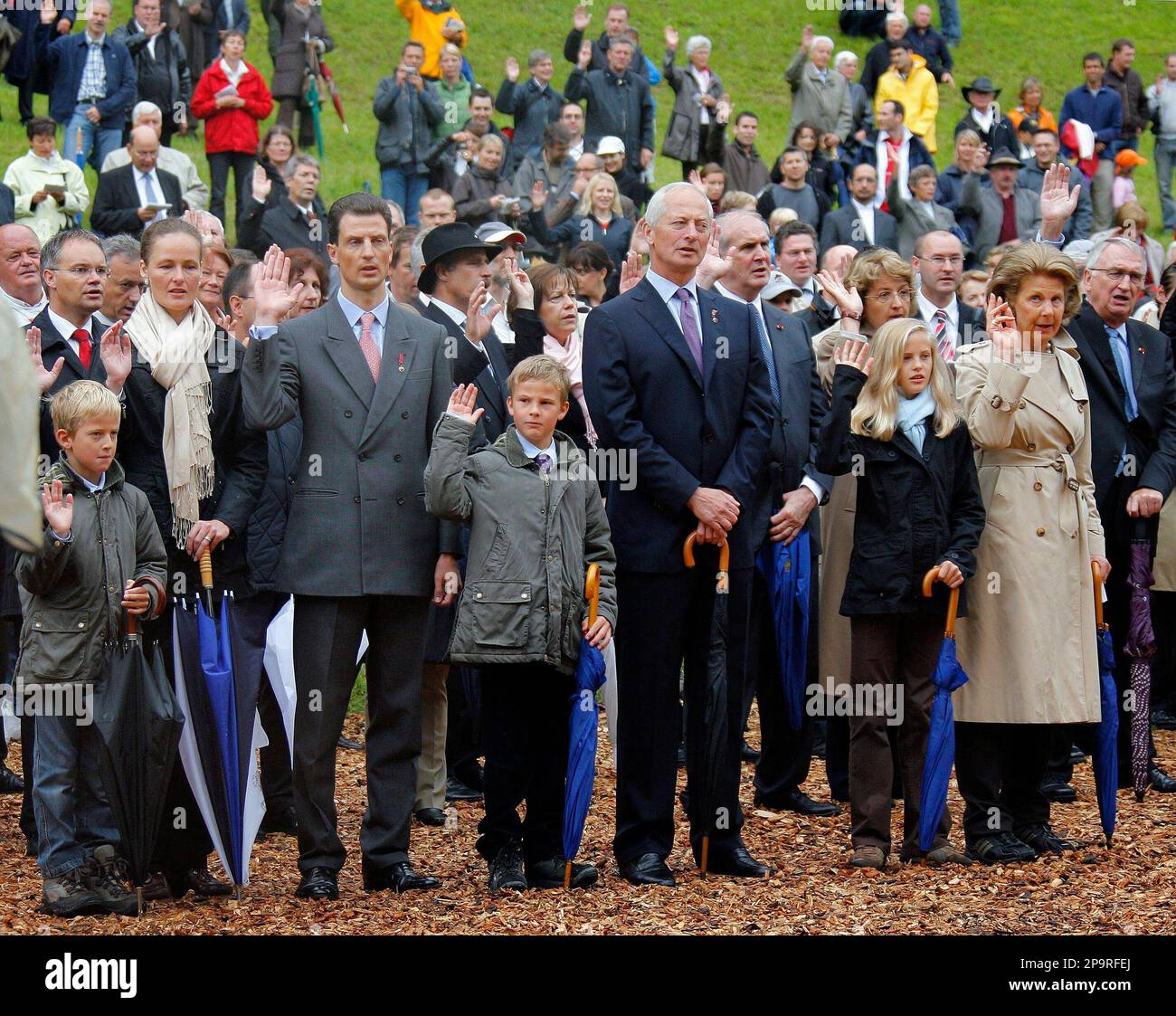 The royal family of Liechtestein, from left to right, Princess Sophie ...
