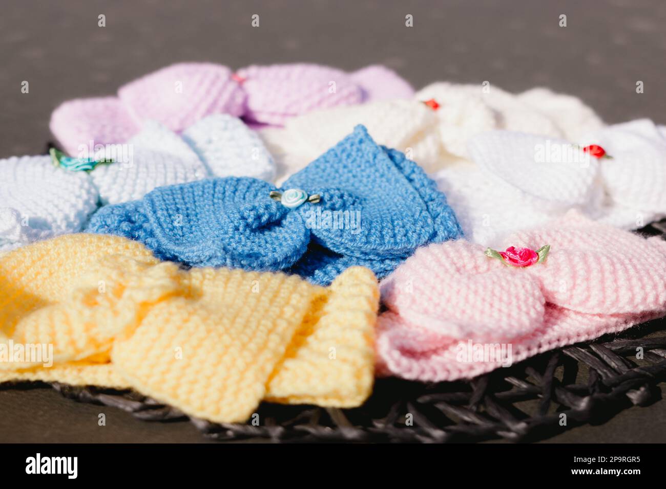 Clothing made by knitted wool Stock Photo - Alamy