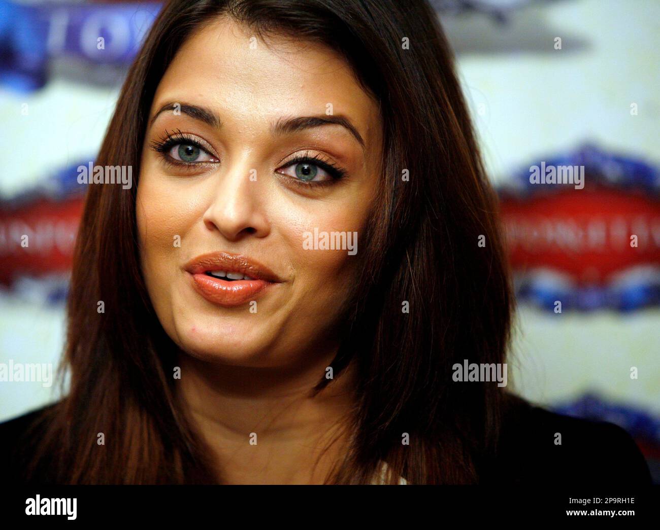 Bollywood superstar Aishwarya Bachchan speaks during an interview ...