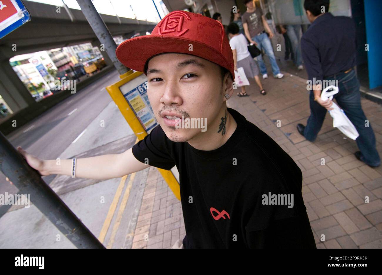 American-born-Chinese rapper MC Jin poses for a photograph during an ...