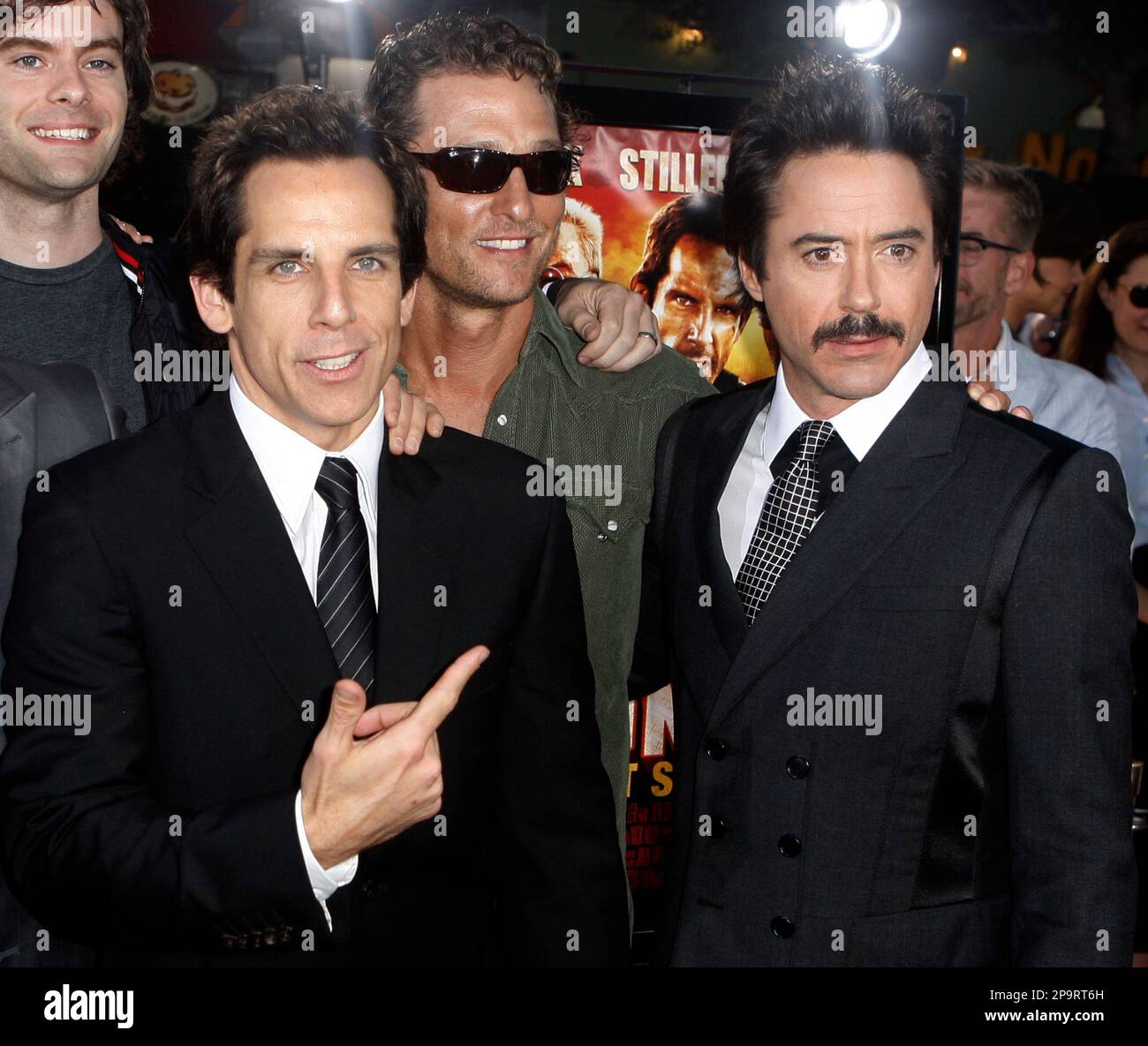 From left, cast members Bill Hader, Ben Stiller, Matthew McConaughey ...