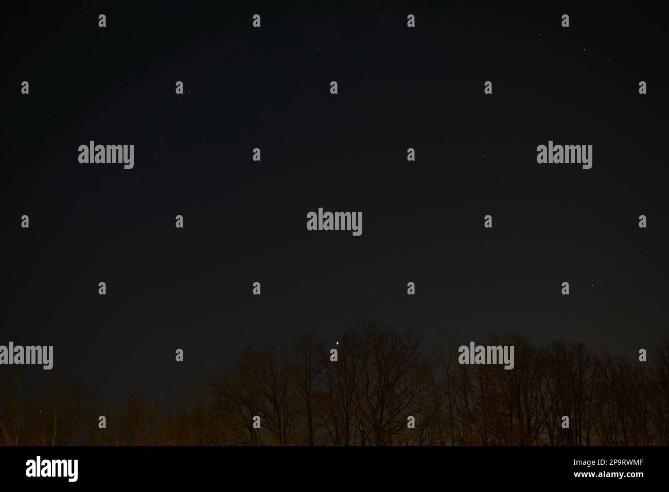 Conjunction of Venus with Jupiter. Night sky - universe with stars ...