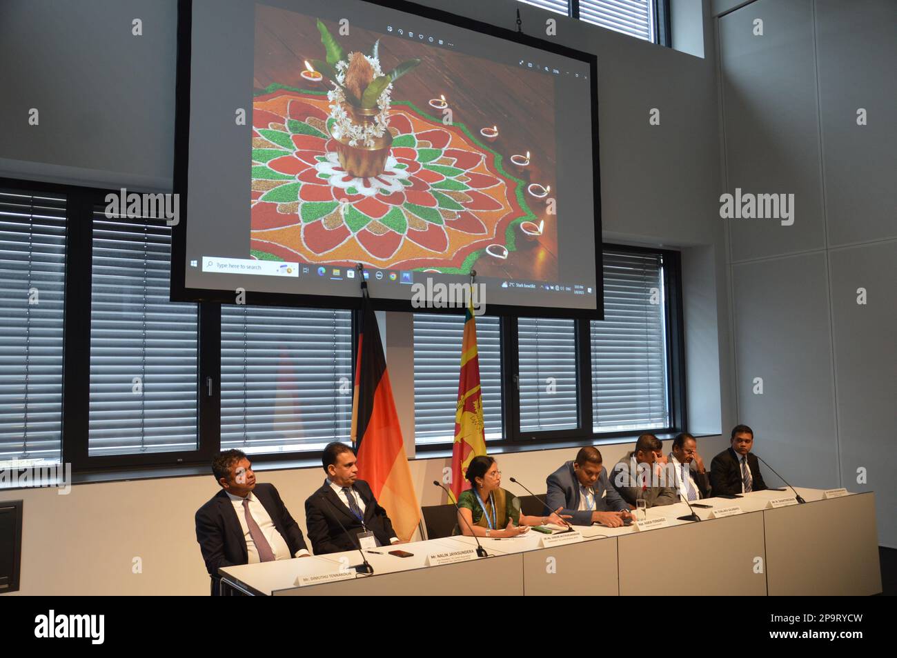 Berlin, Germany - March 8, 2023 - Sri Lanka press conference during The ...