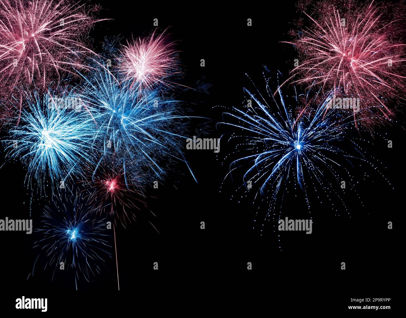 4th of July - Independence Day of USA. Beautiful bright fireworks ...