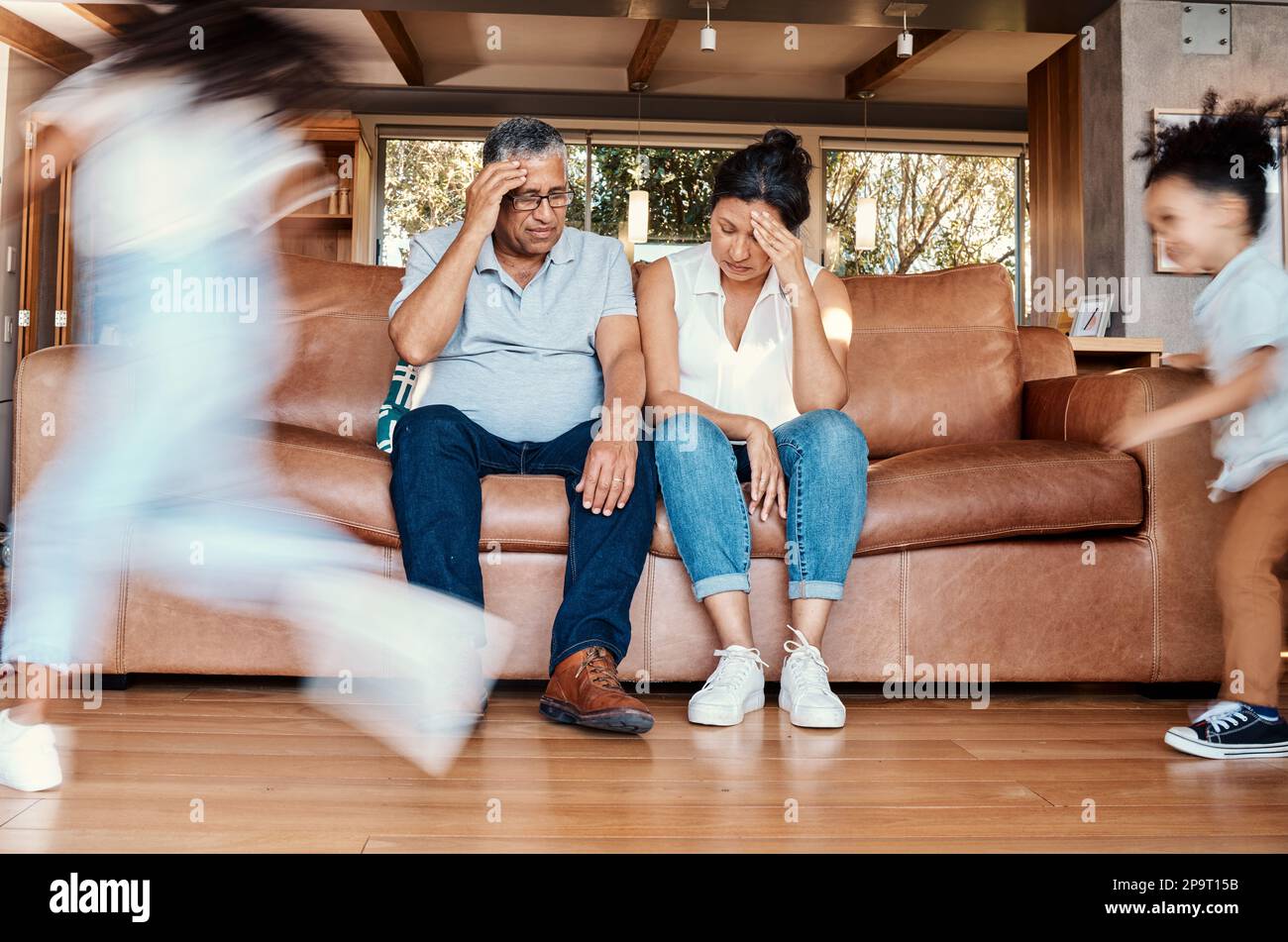 Stressed kids and elderly hi-res stock photography and images - Alamy
