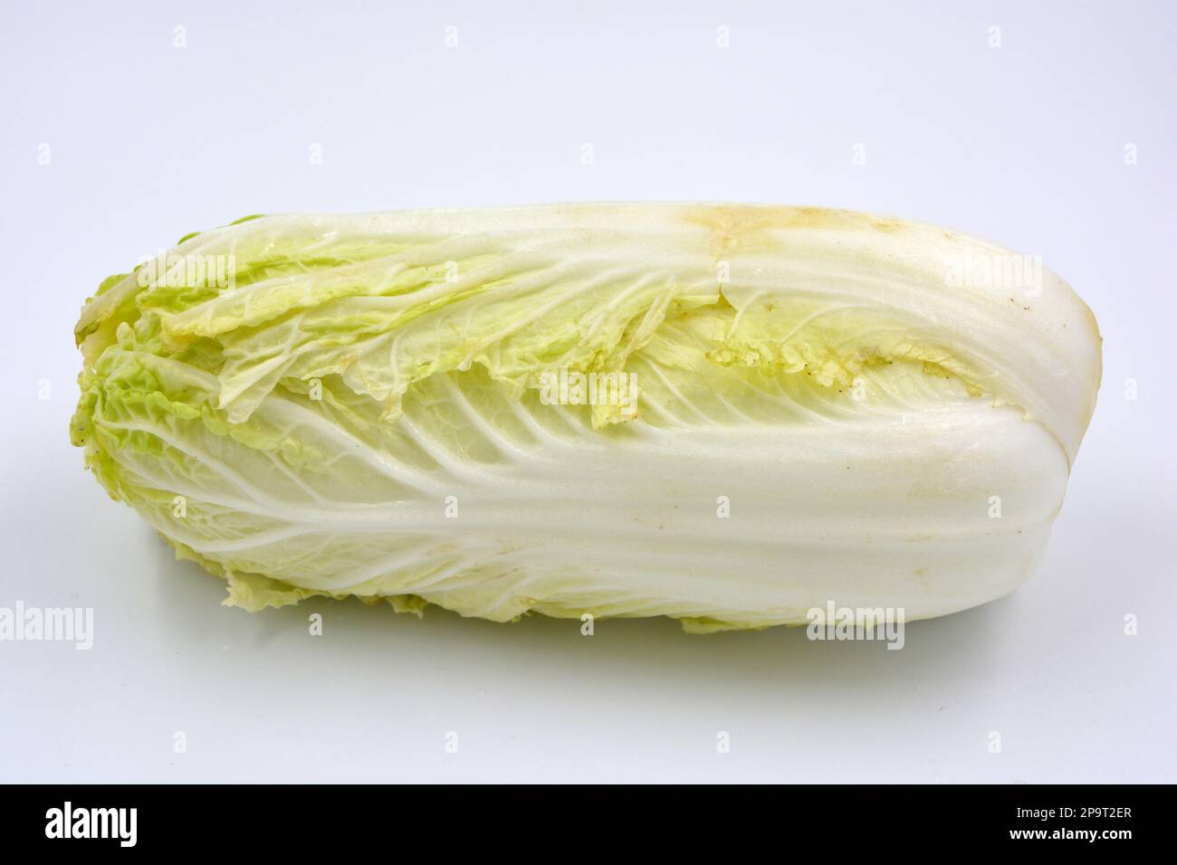 A large cabbage, Peking cabbage located on a white background. Healthy ...