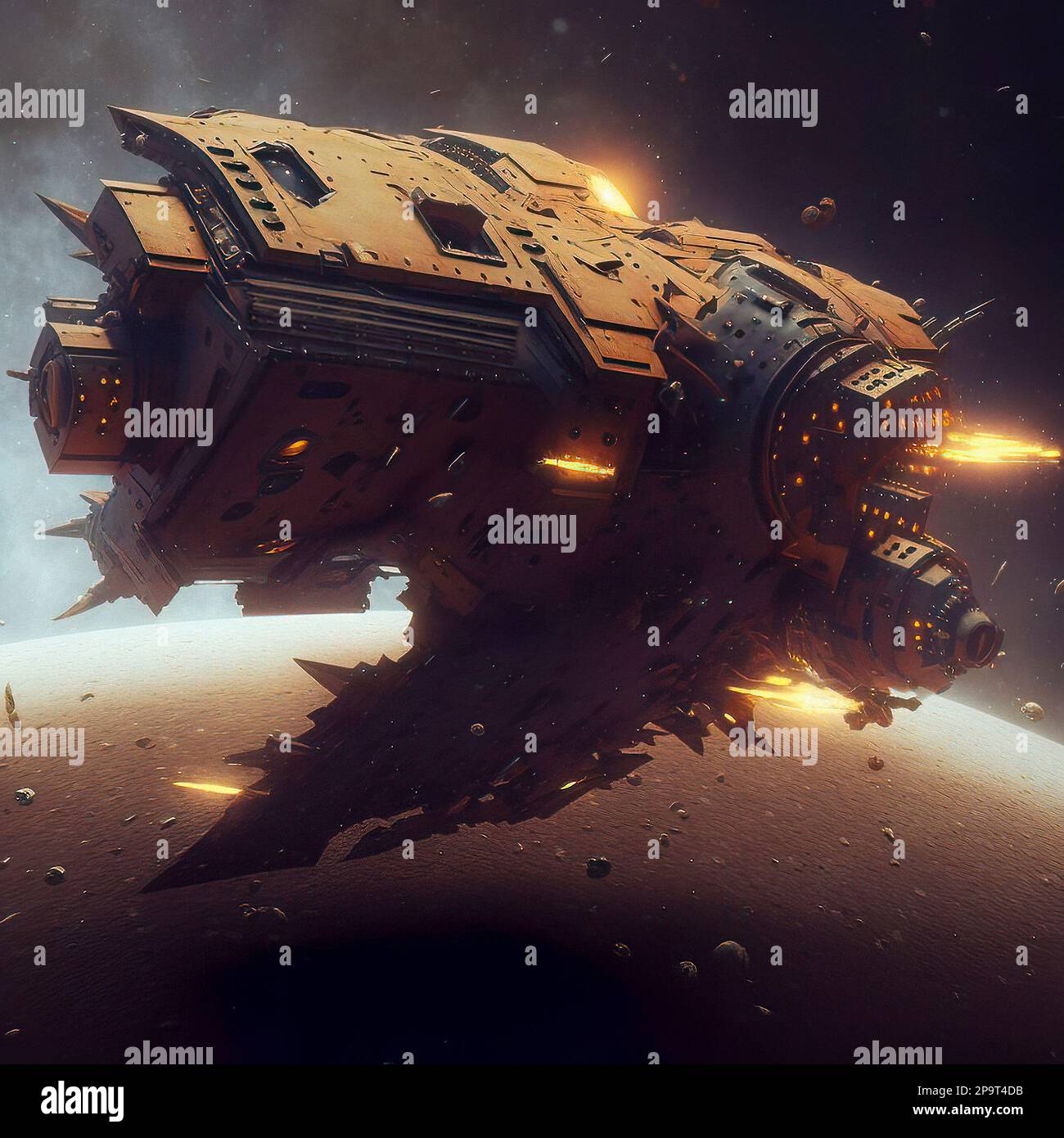 Futuristic battle scene hi-res stock photography and images - Alamy