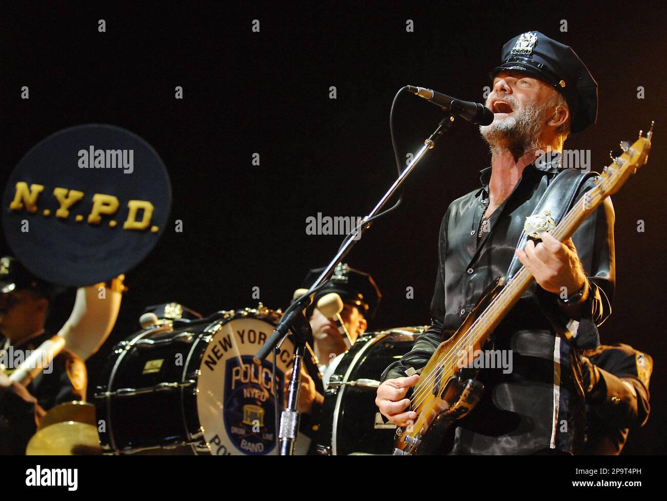 Lead vocalist and bassist Sting, right, and his band The Police are ...