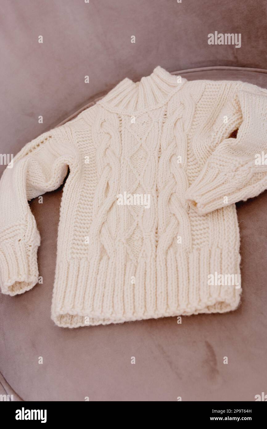 Clothing made by knitted wool Stock Photo - Alamy
