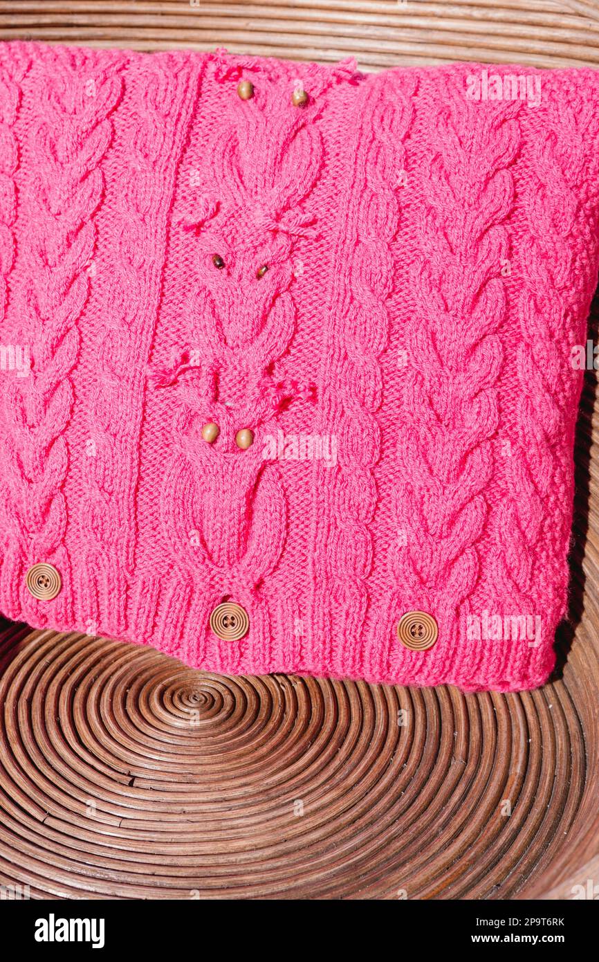 Clothing made by knitted wool Stock Photo - Alamy