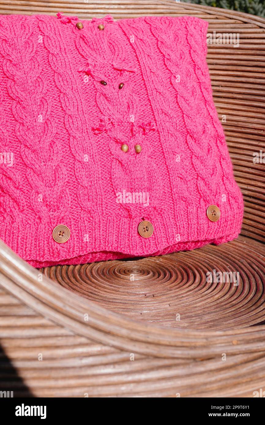 Clothing made by knitted wool Stock Photo - Alamy