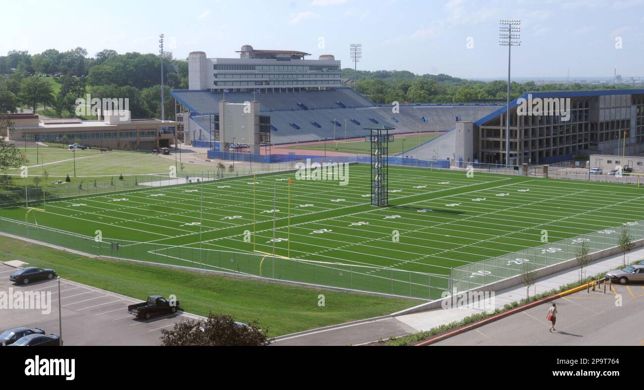 This photo from June 11, 2008, shows the new practice fields and the ...