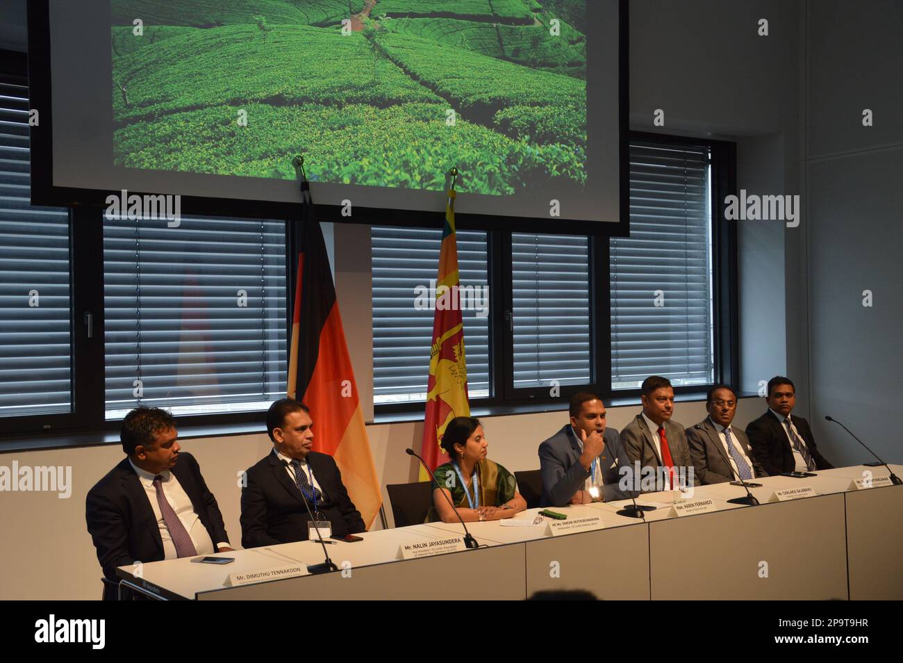 Berlin, Germany - March 8, 2023 - Sri Lanka press conference during The ...