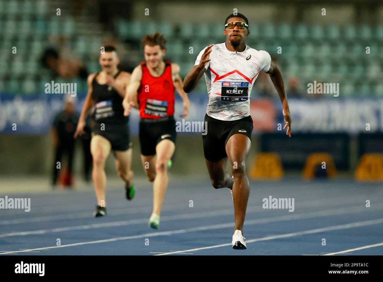 Fred Kerley of the United States wins the Men 400 metres during the ...