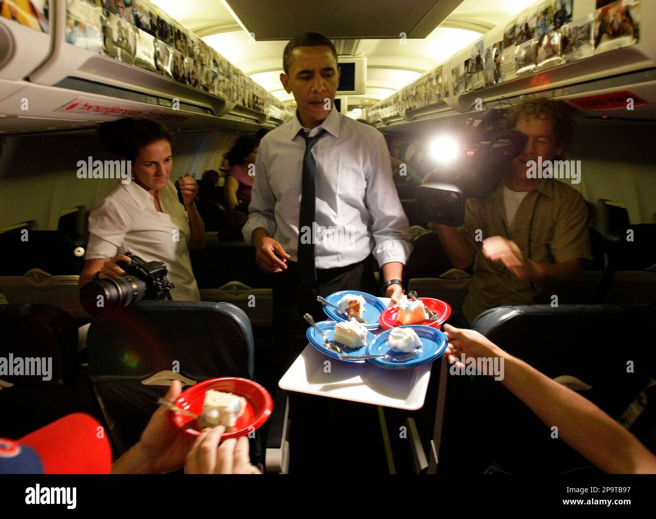 Democratic presidential candidate Sen. Barack Obama, D-Ill., serves ...