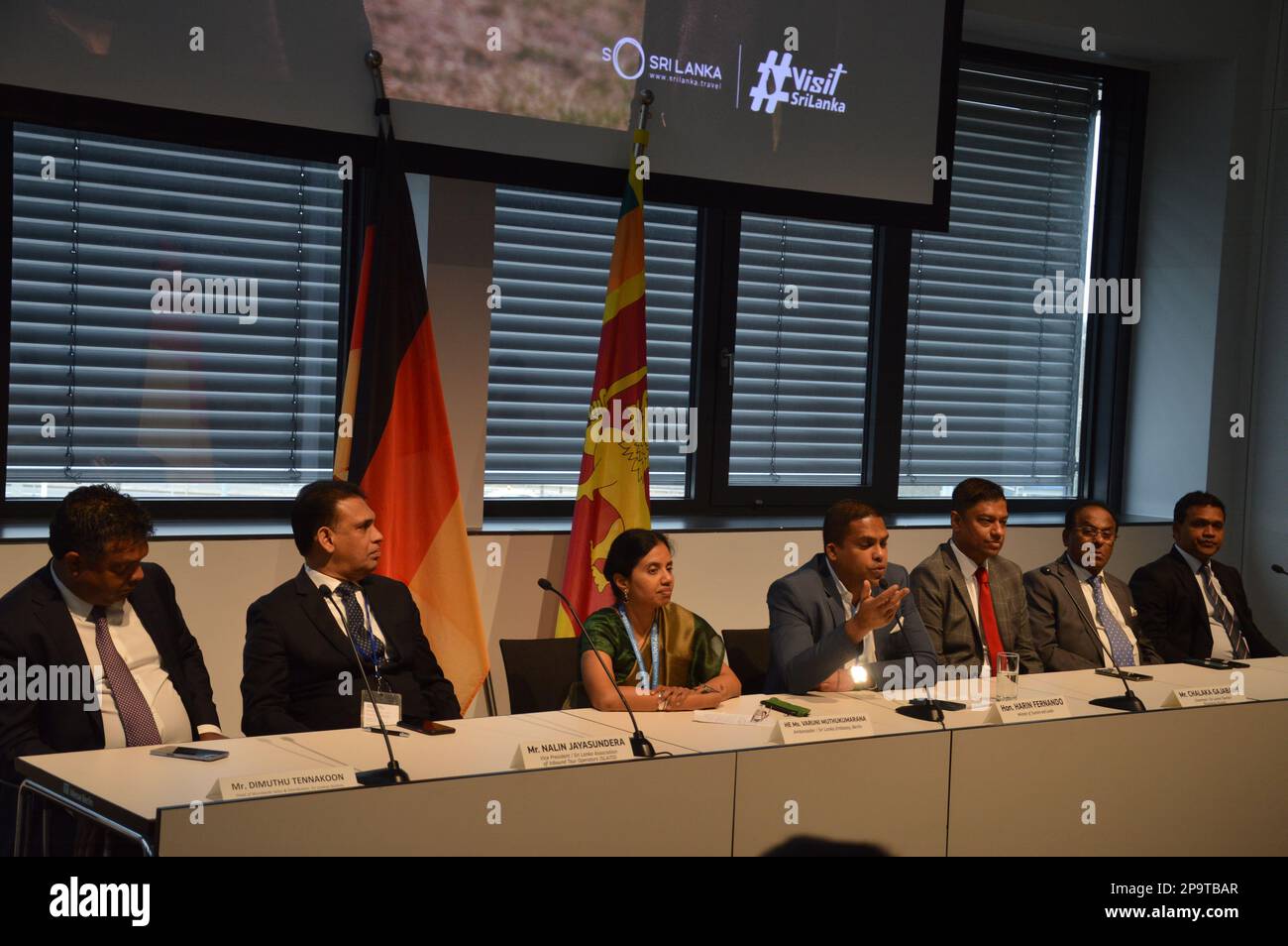 Berlin, Germany - March 8, 2023 - Sri Lanka press conference during The ...