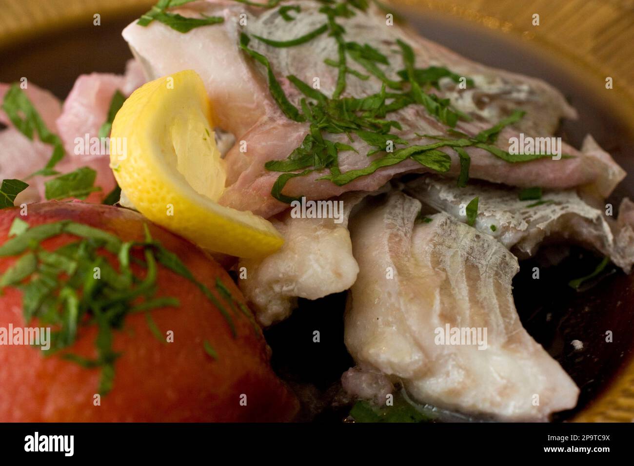 **FOR USE WITH AP LIFESTYLES** This recipe for Braised Cod With Plums ...