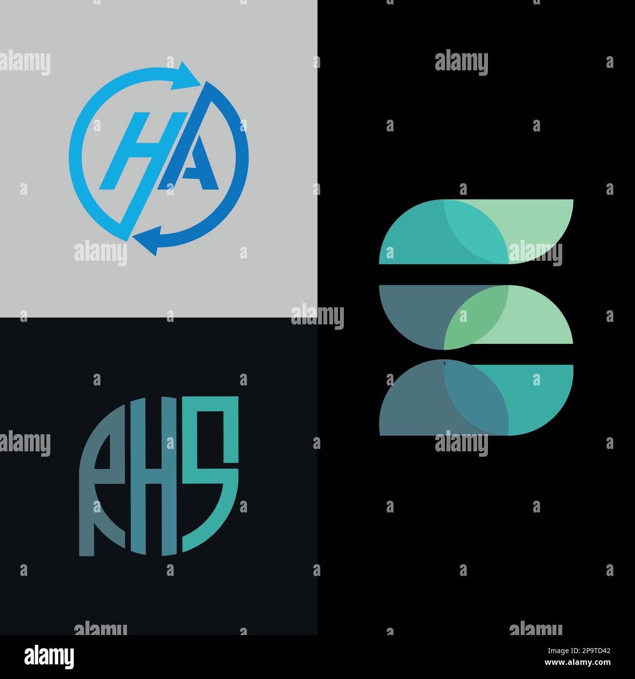 Rhs logo design Stock Vector Images - Alamy