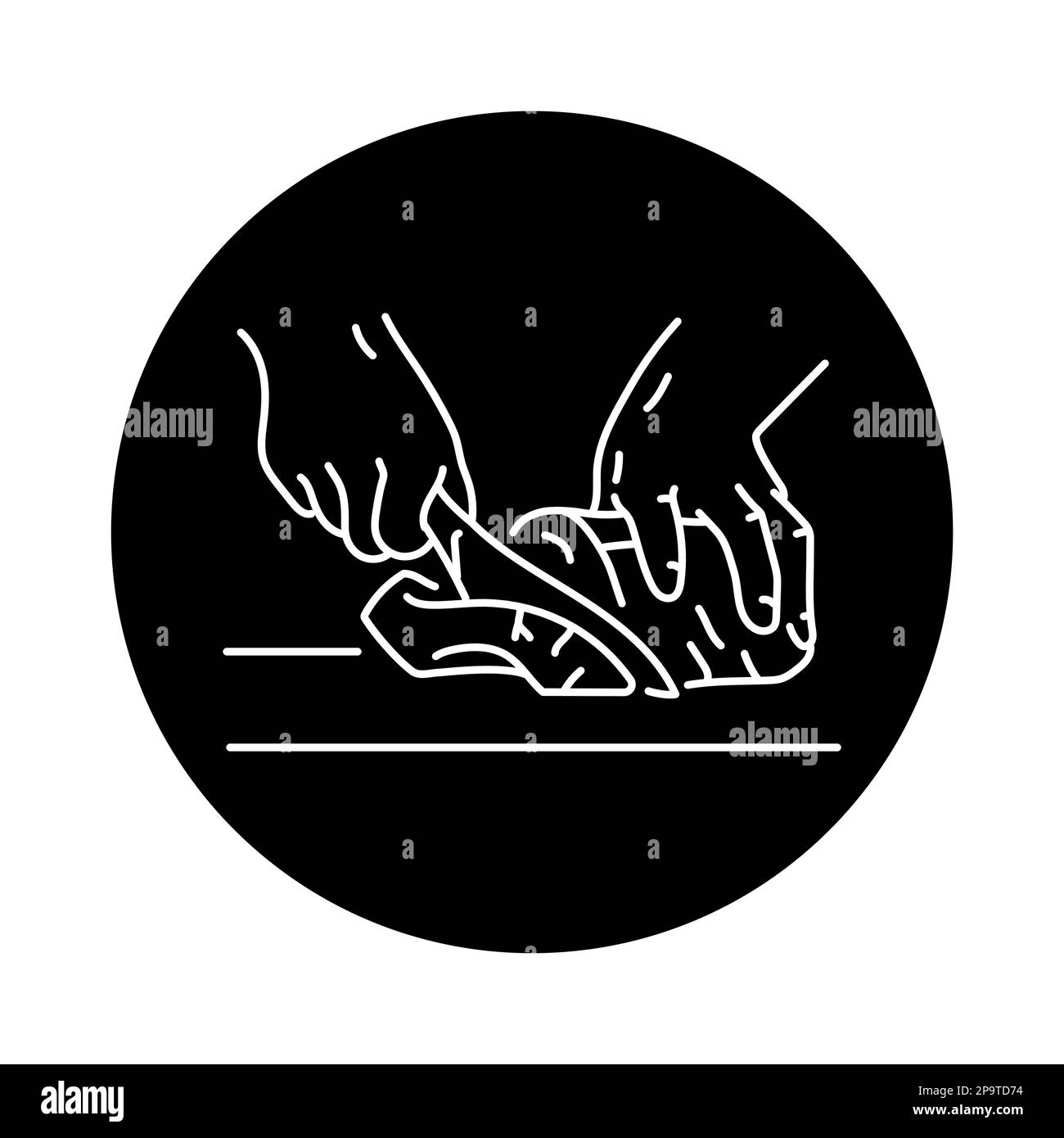 Man cut meat cooking Cut Out Stock Images & Pictures - Alamy