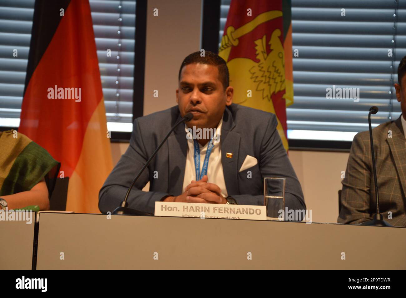 Berlin, Germany - March 8, 2023 - Sri Lanka press conference during The ...