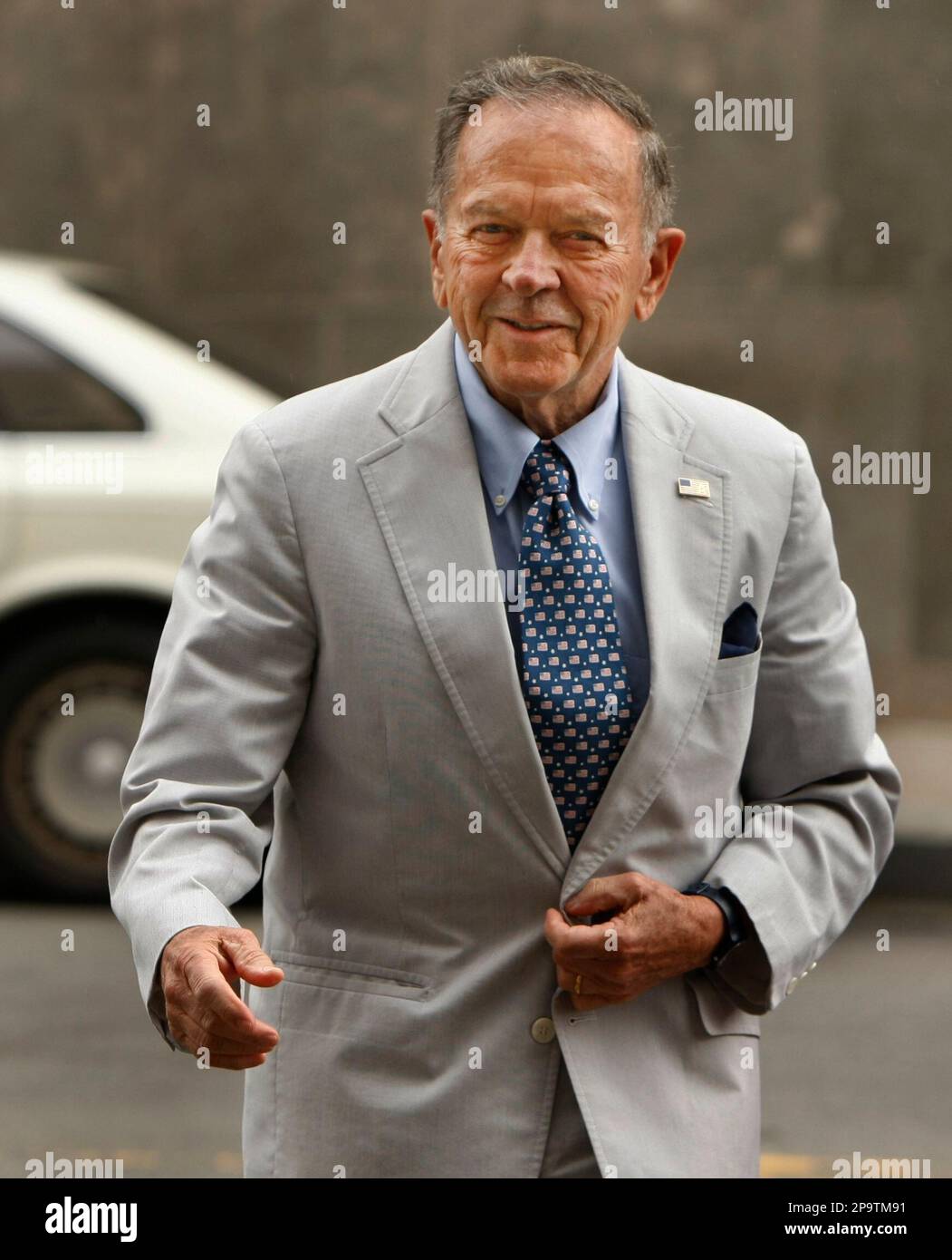 Sen. Ted Stevens, R-Alaska arrives at Federal Court in Washington ...