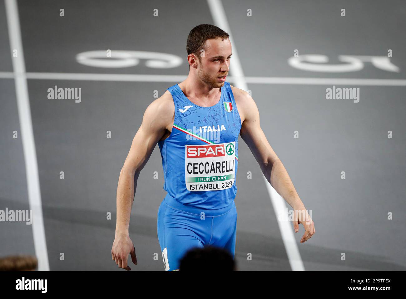 Istanbul, Turkey, 4 March 2023. Samuele Ceccarelli of Italy reacts in ...