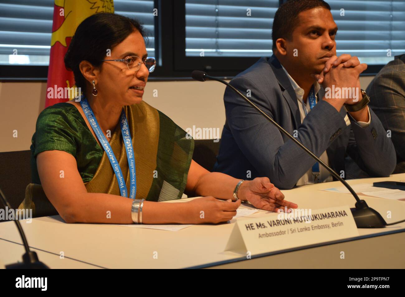 Berlin, Germany - March 8, 2023 - Sri Lanka press conference during The ...