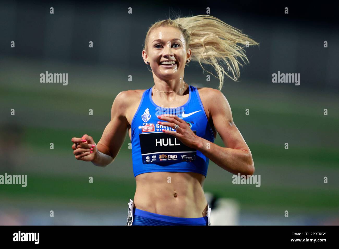 Jessica Hull of Australia wins the Women 3000 metres during the 2023 ...