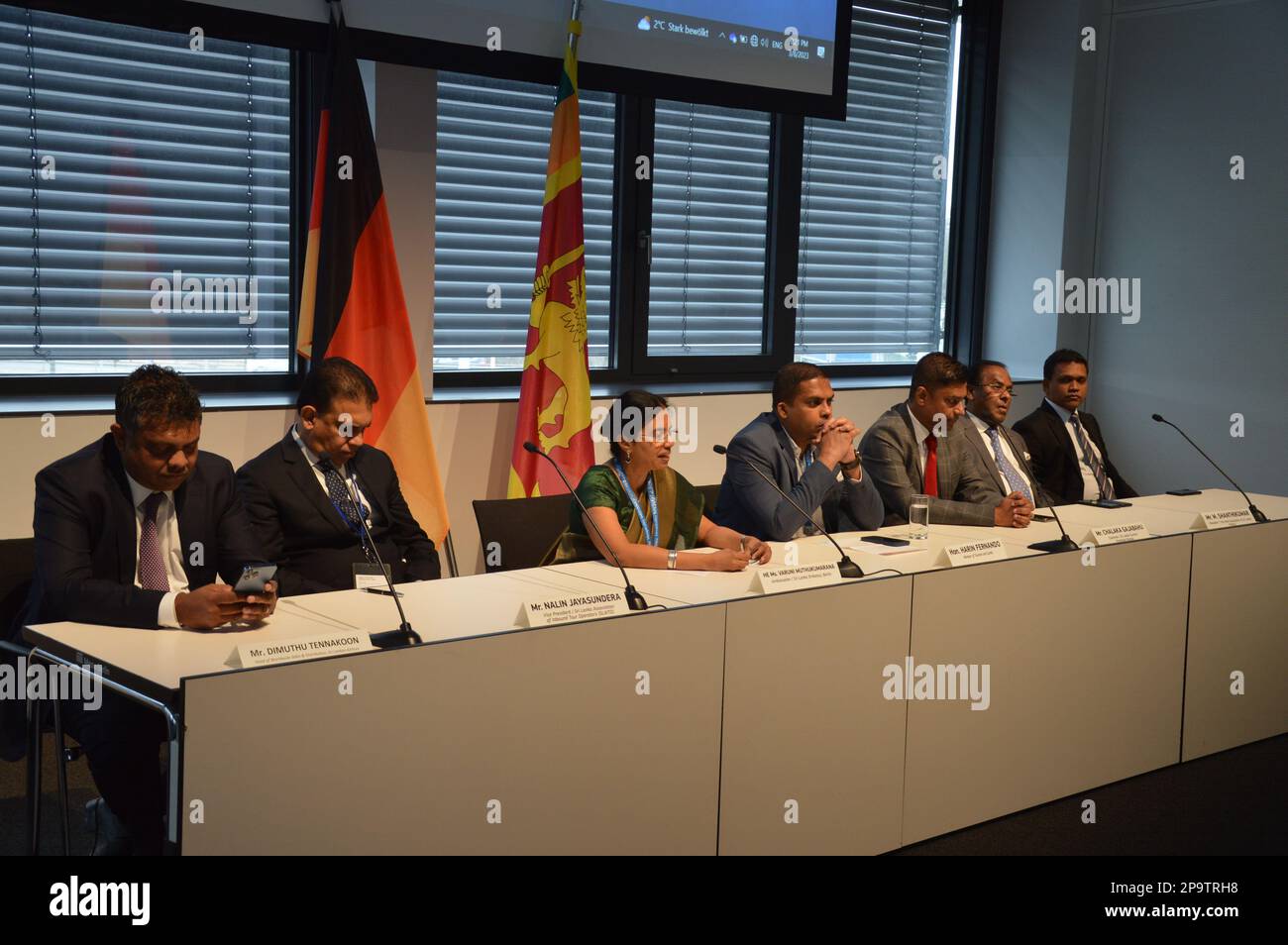 Berlin, Germany - March 8, 2023 - Sri Lanka press conference during The ...