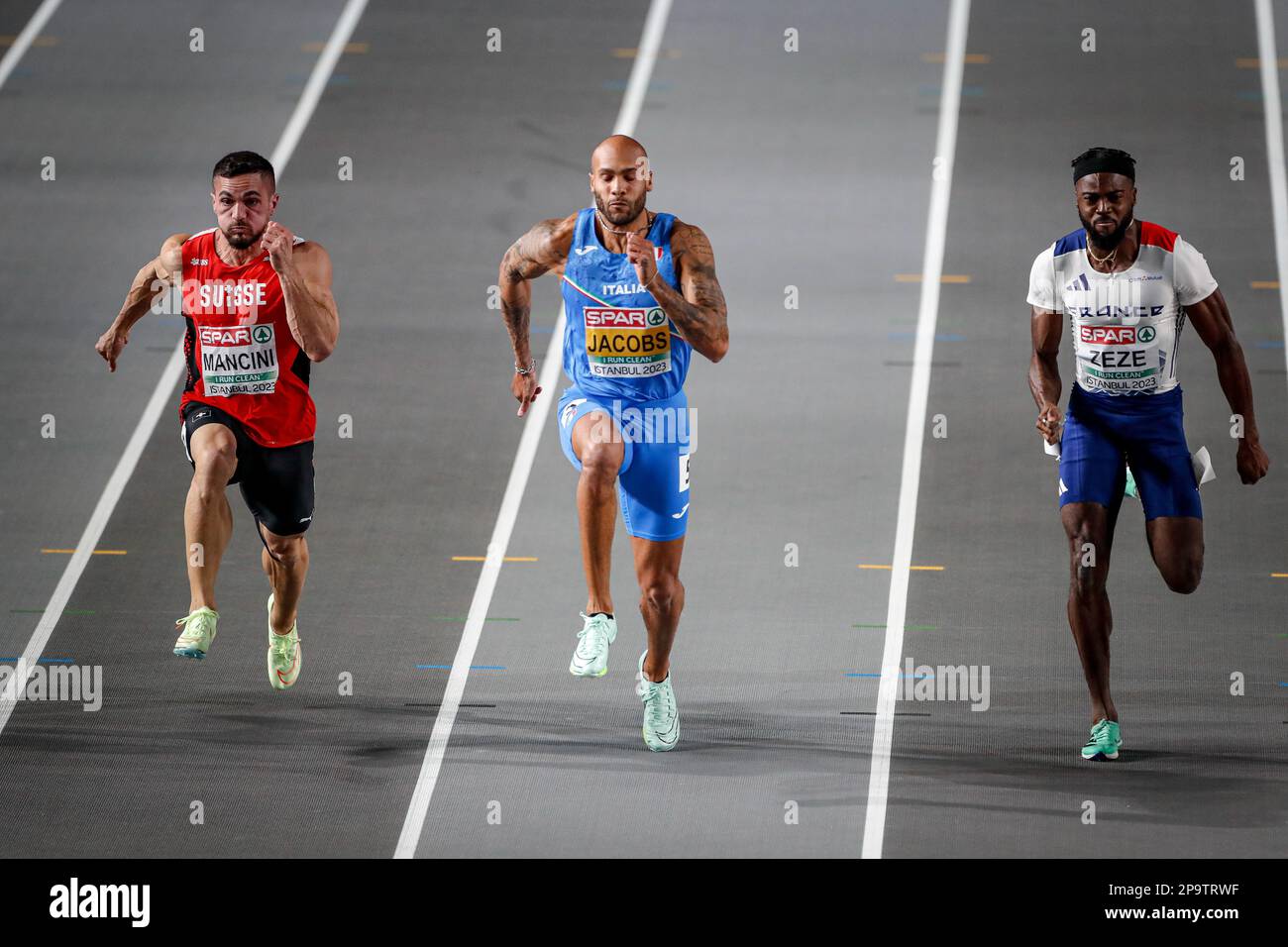 Istanbul, Turkey, 4 March 2023. Lamont Marcell Jacobs of Italy,Pascal ...