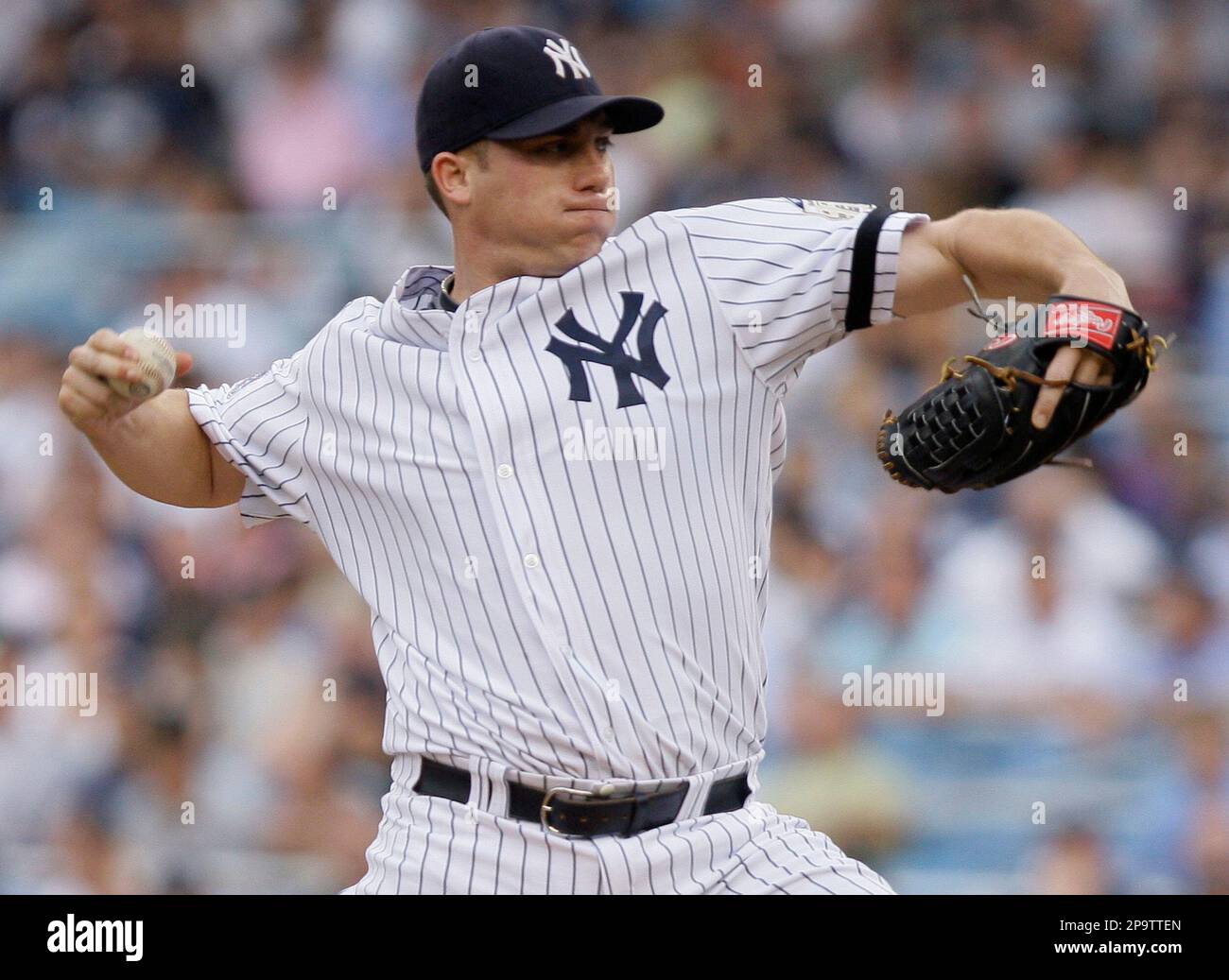New York Yankees' Darrell Rasner delivers against the Baltimore Orioles ...