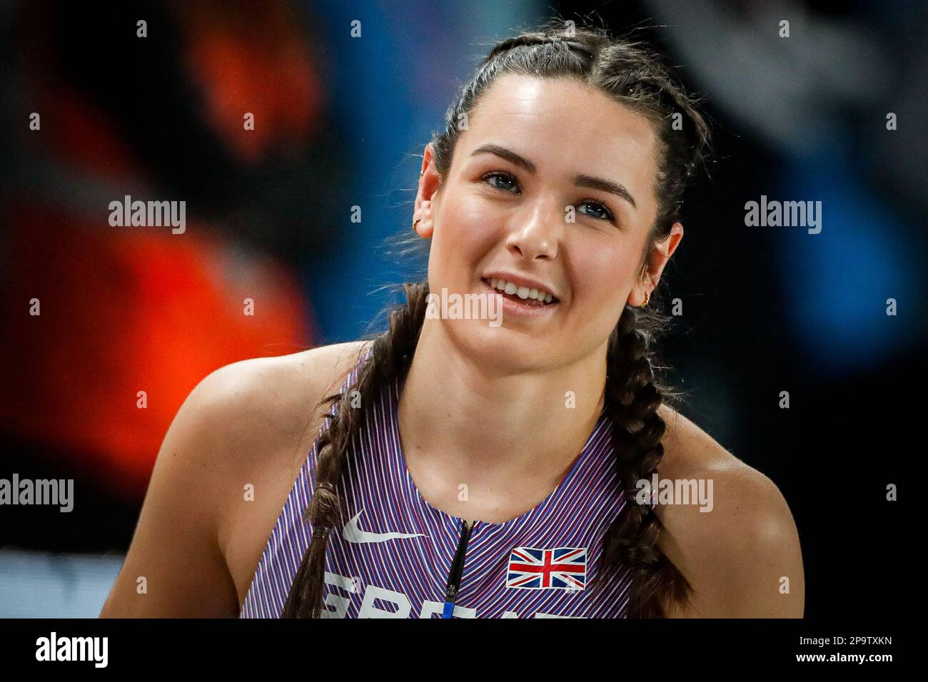 Istanbul, Turkey, 4 March 2023. Isabelle Boffey of Great Britain reacts ...