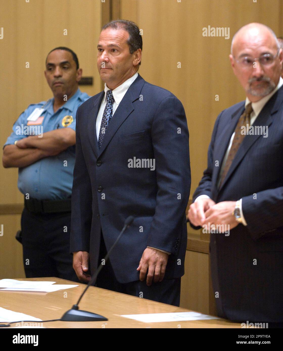 Shoreline Pools President David Lionetti, stands with his attorney ...