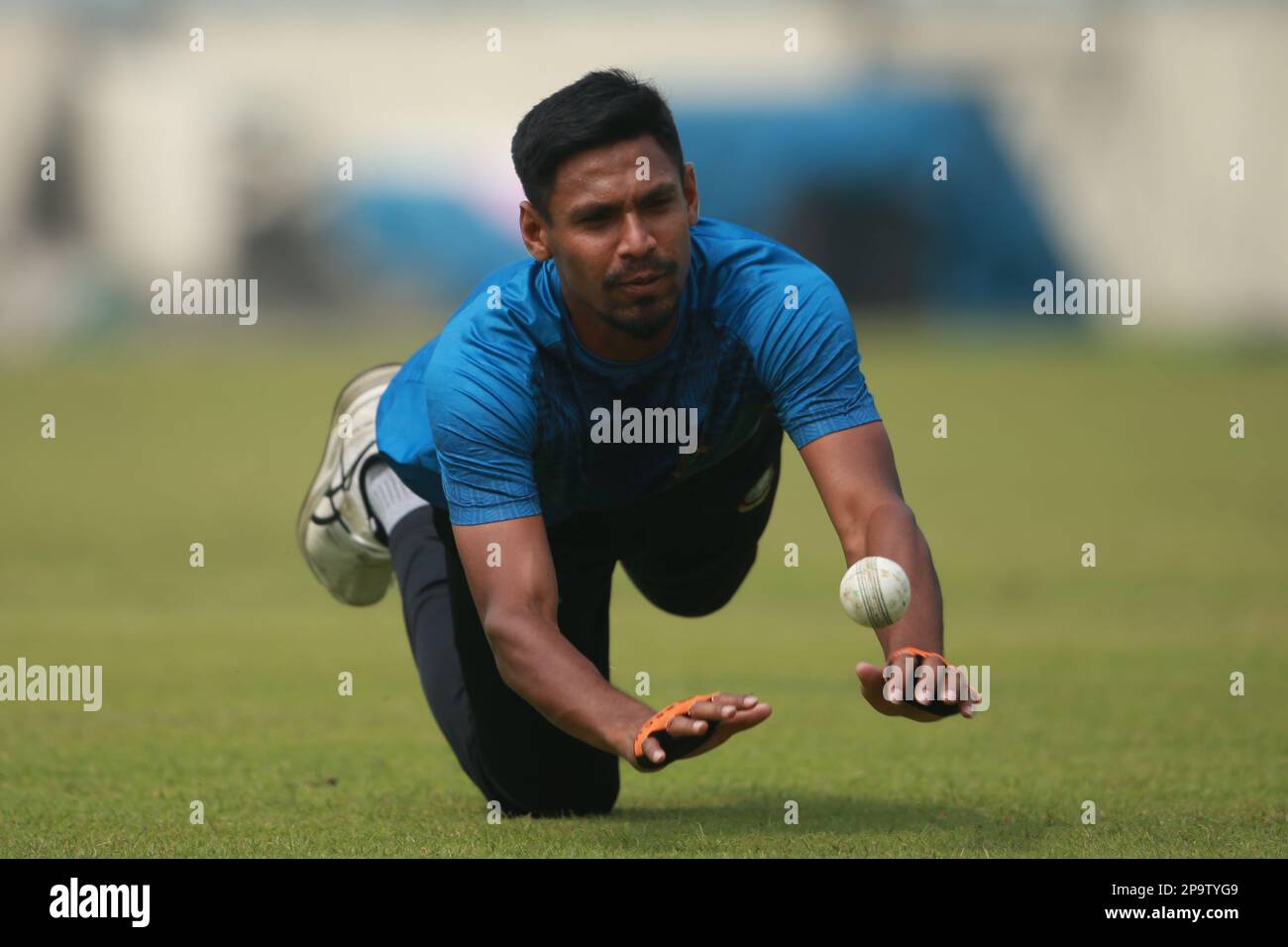 Mustafizur Rahman as Bangladesh T20 Cricket Team attends practice ahead ...